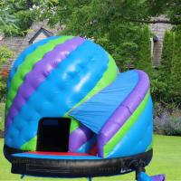 China 2024 Most Popular Custom Logo Printed Inflatable Trampoline Castle with Repair Kit for sale