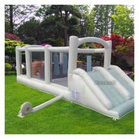 China Rotating Obstacles Game in Giant Adult Bounce House Commercial Inflatable Slides for sale