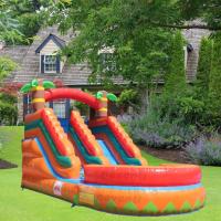 China 5-10 Passenger Capacity 2024 Inflatable White Water Slide Swing Set with Customized Color for sale