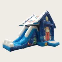 China 14 Years Up Customized Color Large Bouncy Castle Inflatable Bounce House with Water Slide for sale