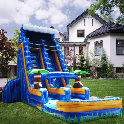 China 2024 Hot Style Custom Logo Printed Inflatable Water Slide for Outdoor Commercial for sale