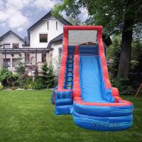 China 2024 Hot Style Custom Logo Printed Inflatable Water Slide for Outdoor Commercial for sale
