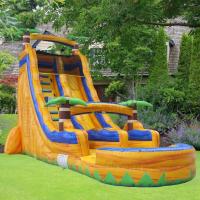 China 5-10 Passenger Inflatable Water Slide Bouncy Castle with Repair Kit Accessory Design for sale