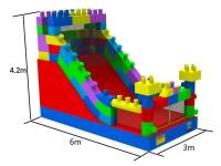 China Gender-Neutral Inflatable Bounce Slide with Custom Logo Printed Commercial Water Slide for sale