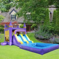China 2024 Big Inflatable Slide for Adults Custom Logo Printed Commercial Inflatable Water Slide for sale