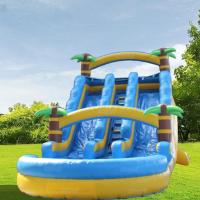 China 2024 Big Inflatable Slide for Adults Custom Logo Printed Commercial Inflatable Water Slide for sale