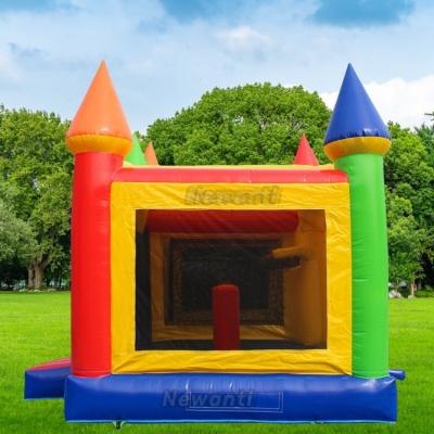 China 2024 Custom Logo Printed Inflatable Castle Sport Bounce House with Water Slide for sale