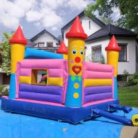 China Unisex 2024 Hot Style Inflatable Castle Bounce House Obstacle Course with Packing Bag for sale