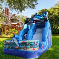 China 18ft Inflatable Water Slide for Pool Customized Size Slip and Slide at Resort Hotel for sale