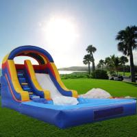 China Customized Size PVC Inflatable Bouncer Mermaid Pink Water Slide for Outdoor Fun for sale