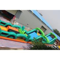 China Customized Color Inflatable Obstacle Course White Bounce House Game for Unisex Party for sale