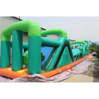 China Customized Color Inflatable Obstacle Course White Bounce House Game for Unisex Party for sale