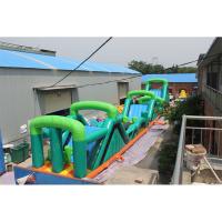 China Customized Color Inflatable Obstacle Course White Bounce House Game for Unisex Party for sale