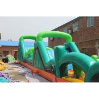 China Customized Color Inflatable Obstacle Course White Bounce House Game for Unisex Party for sale