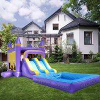 China Private Label PVC Inflatable Water Slide and Bounce House for Outdoor Entertainment for sale