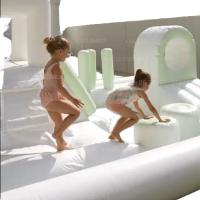 China Shipping Way By Sea Kindergarten Water Slide Pool for Outdoor Inflatable Obstacle Race for sale