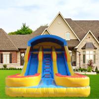 China 5-10 Passengers Customized Size Inflatable Bouncer Water Slide with Blower 2024 Design for sale
