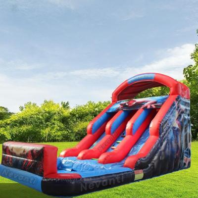 China Outdoor Inflatable Double Slide Water Slides with Custom Logo Printed and Affordable for sale
