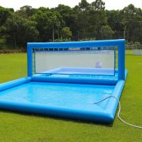 China 14 Years up Castle Inflatable Sport Field Beach Customized Water Volleyball Court for sale