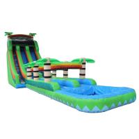 China 2024 Inflatable Pink Commercial Bounce House with Custom Logo Printed Water Slide for sale