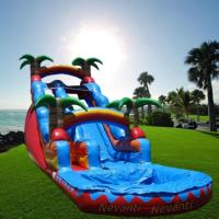 China Customized Color Inflatable Boat Dock Slide Jumping Castles for Kids at Resort Hotel for sale