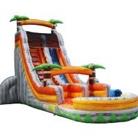 China Customized Color Inflatable Boat Dock Slide Jumping Castles for Kids at Resort Hotel for sale
