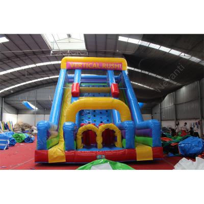 China Castle Inflatable Bounce House Rock Climbing Tower for Kidsevents Fun and Customized Color for sale