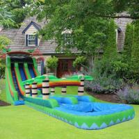 China Best Seller Inflatable Water Slide for Kids Max Capacity ＞500kg Orange and Pink Color for sale