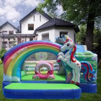 China 14 Years Up PVC Inflatable Castle with Blower Light Colored Bounce House Bouncie Castle/Pool for sale
