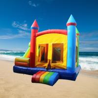 China 1600 Square Meter Inflatable Bounce House with Slide and Customized Color Castle for sale