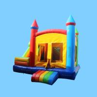 China 1600 Square Meter Inflatable Bounce House with Slide and Customized Color Castle for sale