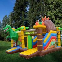 China Girl Dinosaur Inflatable Bounce House with Customized Color PVC and Trampoline Castle for sale