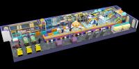 China Kids Interactive Indoor Commercial Athletic Playground Plastic Double Slide for School for sale