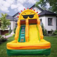 China Max Capacity 100-500kg Inflatable Water Slide Jump and Slide with Packing Bag for sale