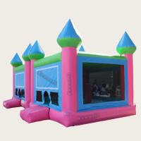 China Custom Logo Printed 2024 Castle Inflatable Bounce House for Indoor and Outdoor Play for sale