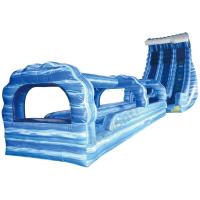 China Green Large Inflatable Water Slide with Pool The Perfect Addition to Your Outdoor Space for sale