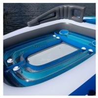 China Newest Inflatable Airtight Water Party Boat for Island Float 5-10 Person Capacity for sale