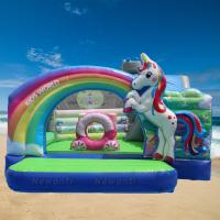 China Customized Color Pink Bounce House 10x10 Water Inflatable Castle for Kids 14 Years Up for sale