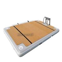 China Leisure Land Inflatable Swim Island Floating Raft with Foil Water Jet Ski Dock Platform for sale