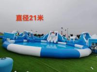 China Commercial Occasion Kids' Amusement Park Commercial PVC Inflatable Water Slide with Pool for sale