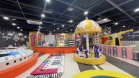 China Kids Trampoline Park with Colorful Slide and Foam Pit Customized Theme Indoor for sale