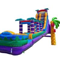 China Customized Unforgettable Inflatable Tropical Water Slide for Large Occasions at Resort Hotel for sale