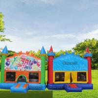 China 2024 Most Popular Inflatable Christmas Bounce House with Slide Unisex Design PVC Material for sale