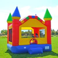 China Customized Size Inflatable Santa Claus Castle Night Club Bounce House for 14 Years Up for sale