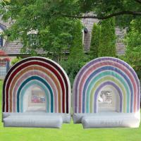 China Customized Size Inflatable Santa Claus Castle Night Club Bounce House for 14 Years Up for sale