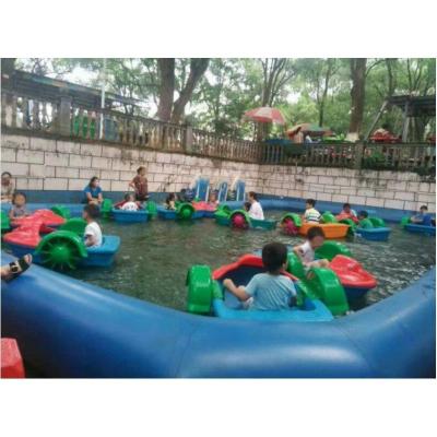 China Hand Water Pedal Paddle Boat with Inflatable Swimming Pool Customized Logo 5 Passengers for sale