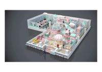 China Indoor Town Role Play Wooden Kids Room Equipment with Plastic Playhouse and Components for sale