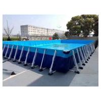 China Water Park Must-Have Rectangular Metal Frame Swimming Pool with 100-500kg Max Capacity for sale