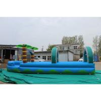 China Unisex PVC Rainbow Inflatable Water Slip And Slide for Active Water Play for sale
