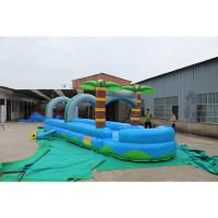 China Unisex PVC Rainbow Inflatable Water Slip And Slide for Active Water Play for sale